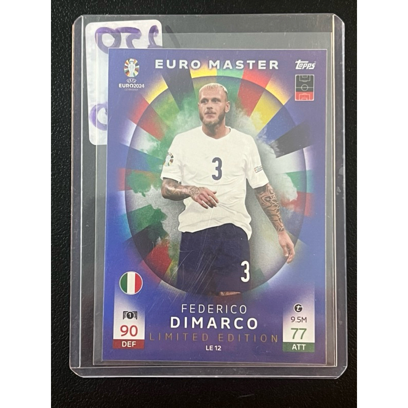 Thẻ bóng đá #G235 Federico Dimarco Italy Limited Edition Topps UEFA ...