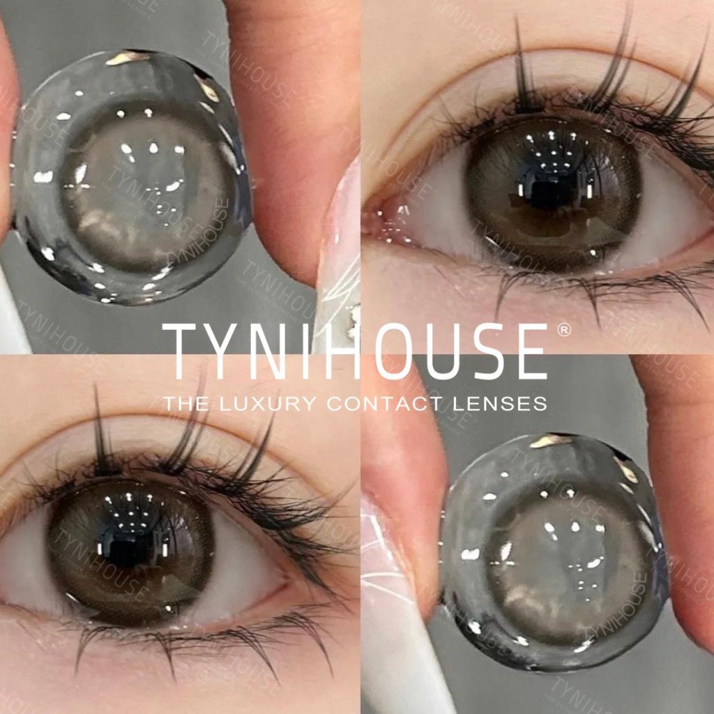 [1 CẶP] Kính Áp Tròng Lens Mắt Nâu Pink Tây LISA BROWN Giãn Nhẹ 14.2mm ...