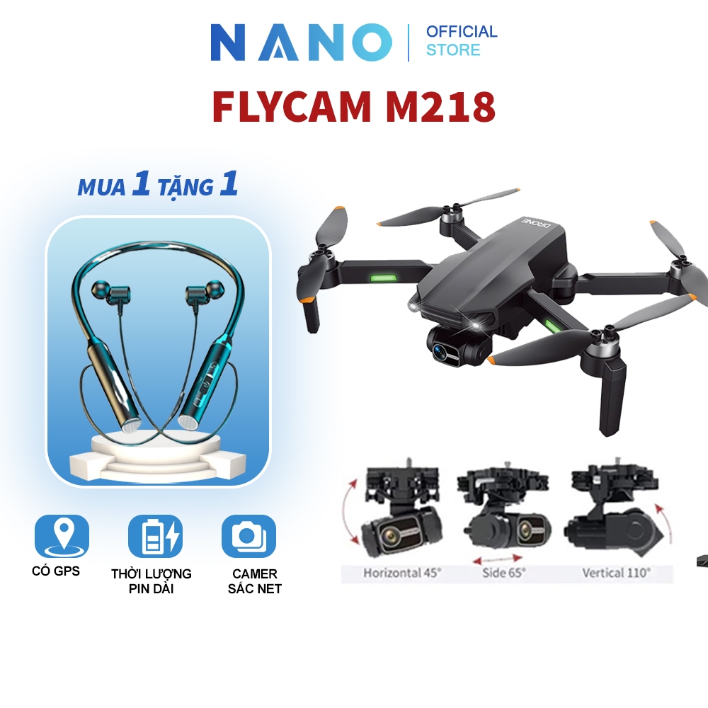 Flycam M218 Máy Bay Điều Khiển Từ Xa Camera Sắc Nét Gimbal Chống Rung 3 ...