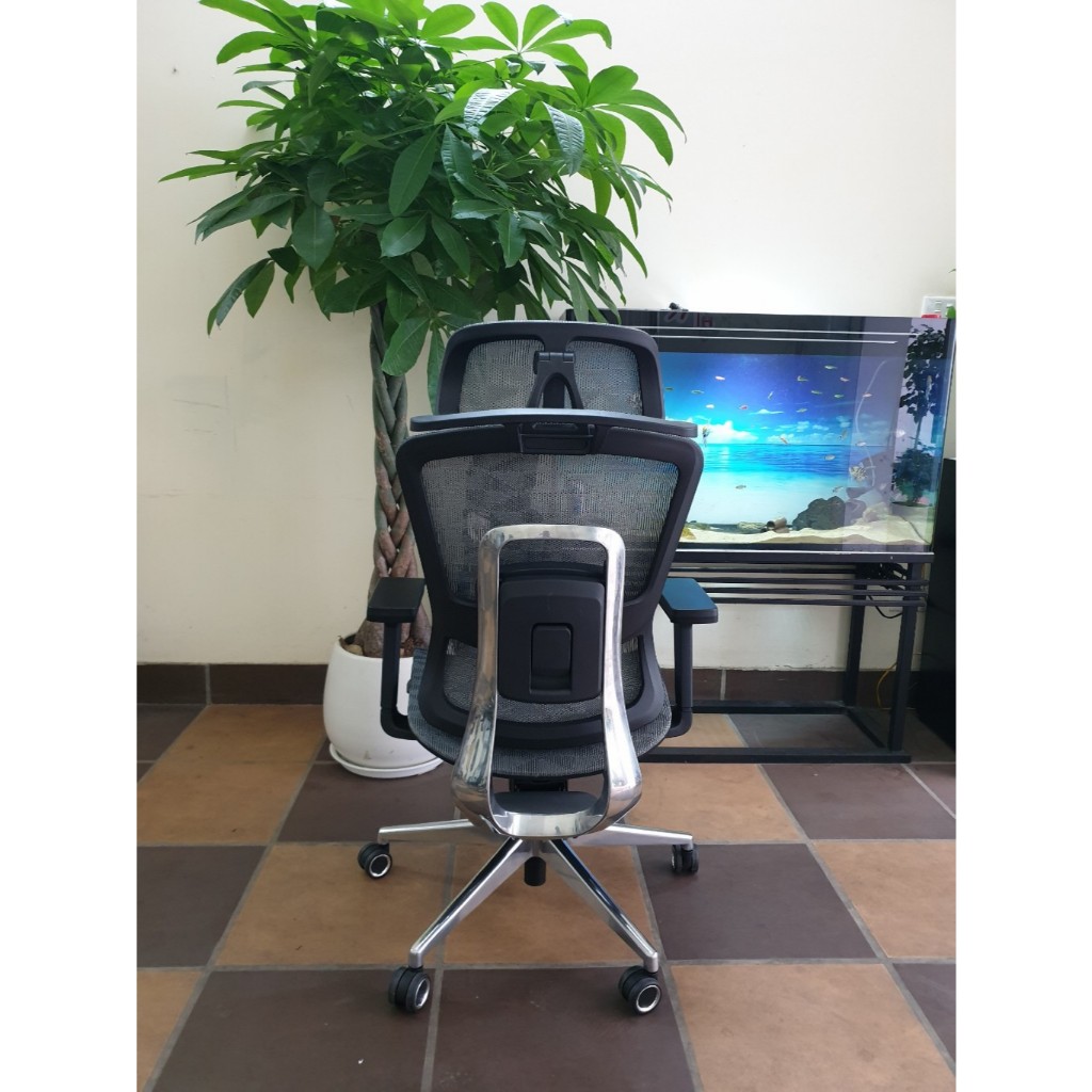 Ghế công thái học One Chair VGL305 khung hợp kim nhôm, lưới Wintex cao ...
