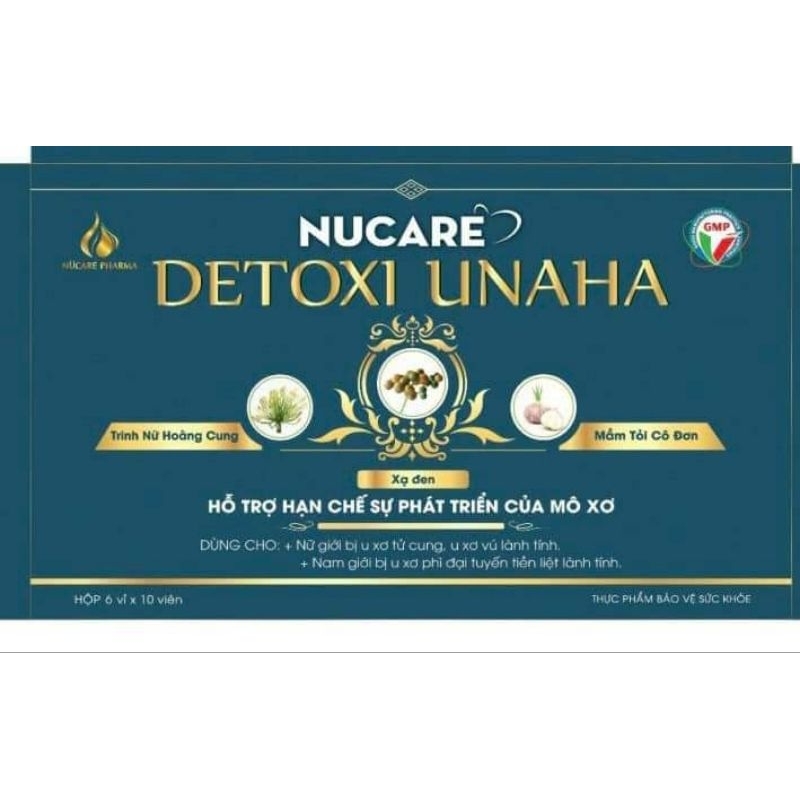 Viên uống Nucare Detoxi Unaha - Hộp 6 vỉ *10 viên | Shopee Việt Nam