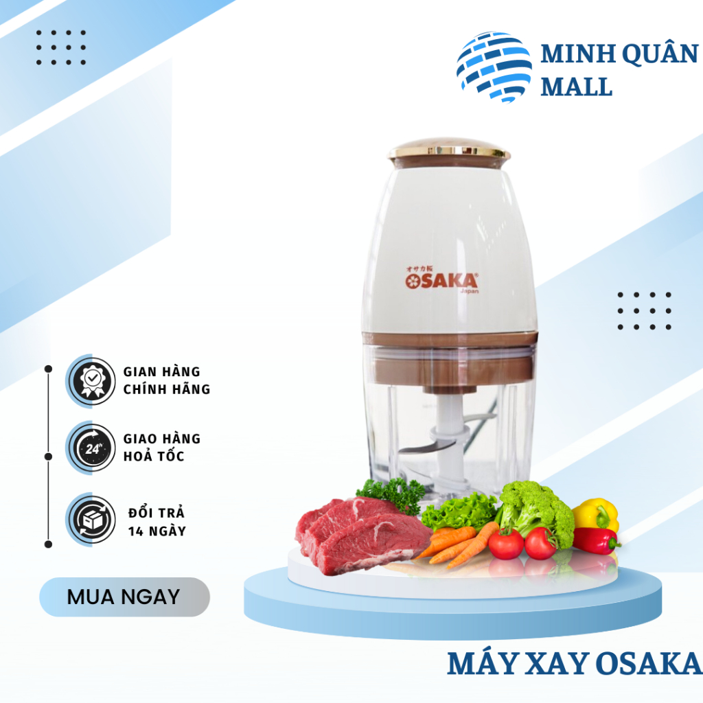 Máy Xay Thịt Đa Năng Osaka Dung Tích 750ML, Xay Thịt, Xay Cá, Xay Thực ...