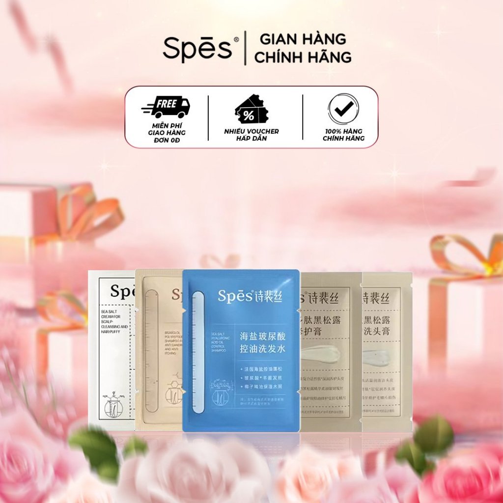 [SPES GIFT] Dầu gội, dầu xả, kem dưỡng tóc SPES 10ml | Shopee Việt Nam