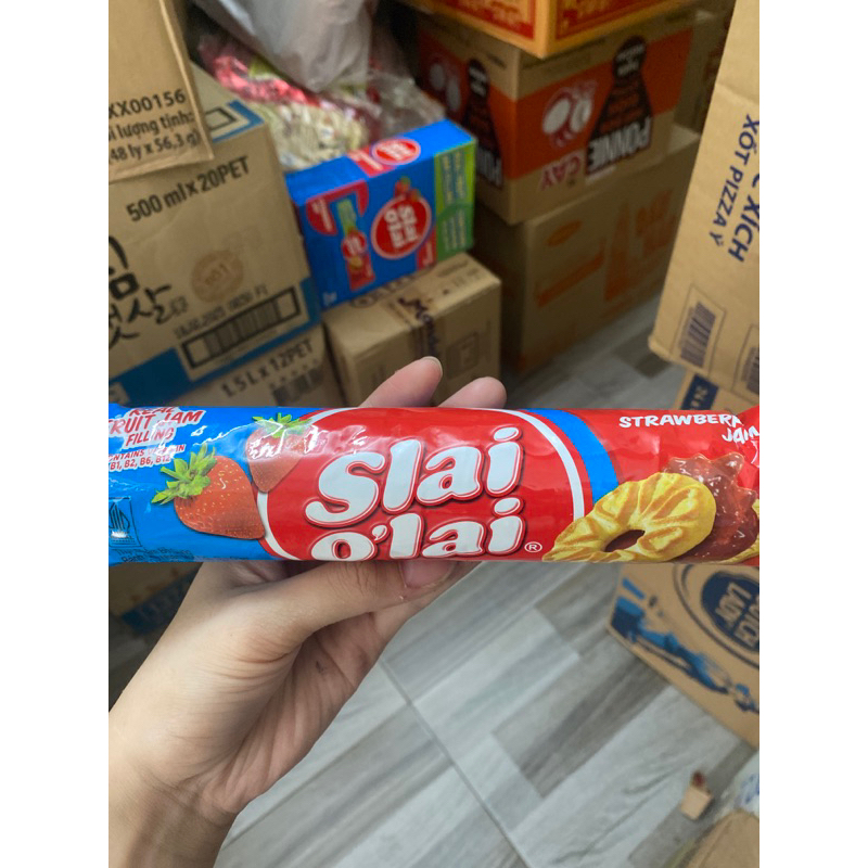 Bánh Quy Nhân Mứt Dứa/Việt Quất/Dâu Slai O'lai Hộp 320g (10 gói x32g) | Shopee Việt Nam