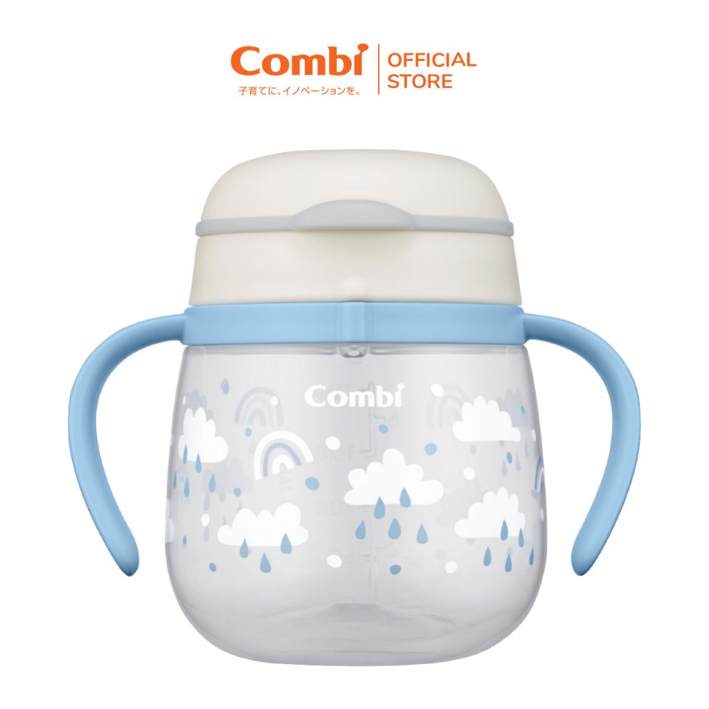 Bình nước Combi LakuMug bước 5 (tập uống bằng miệng) dung tích 240ml Đám mây | Shopee Việt Nam