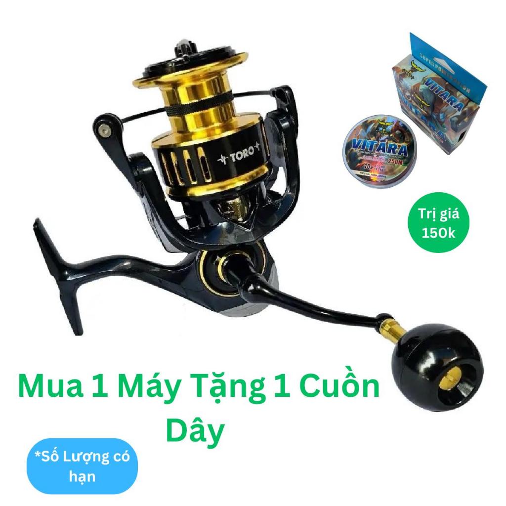 [MUA 1 MÁY CÂU TẶNG 1 CUỒN CƯỚC TORO VITARA 250M] MÁY CÂU CÁ KIM LOẠI ...
