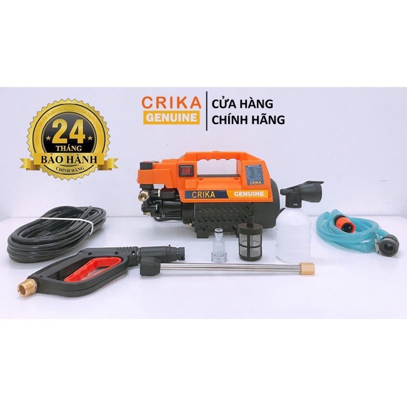 Máy xịt rửa xe Crika 2200w đa năng áp lực cao bảo hành chính hãng ( bảo ...