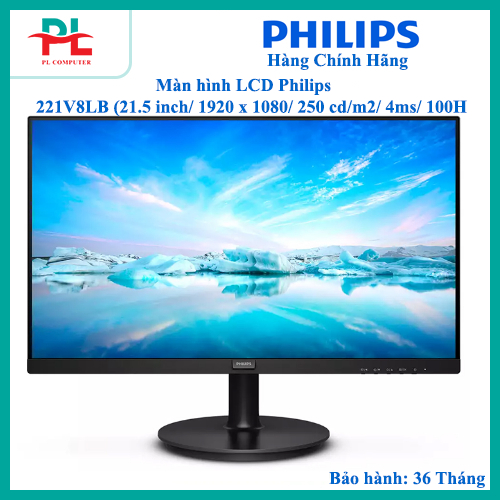 Màn hình LCD Philips 221V8LB (21.5 inch/ 1920 x 1080/ 250 cd/m2/ 4ms ...
