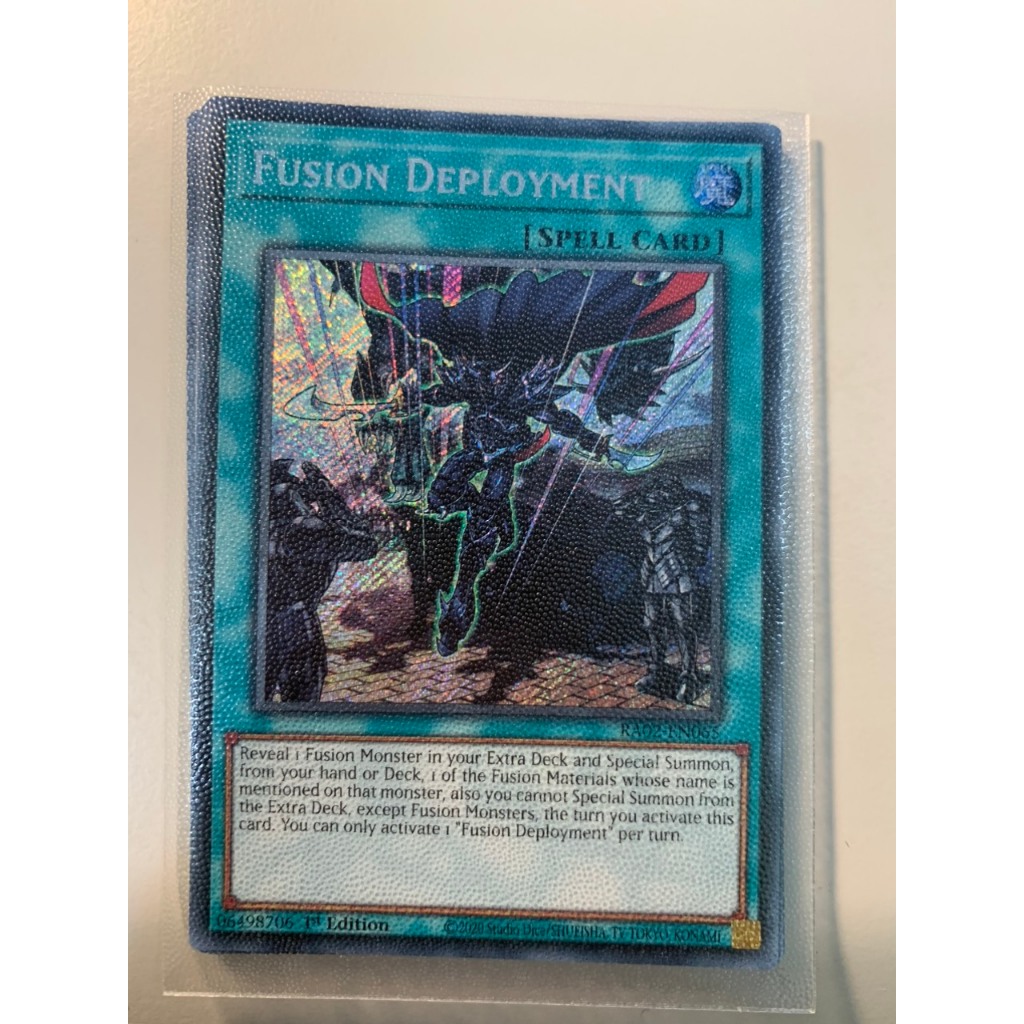 Thẻ bài yugioh chính hãng Fusion Deployment RA02-en065 | Shopee Việt Nam