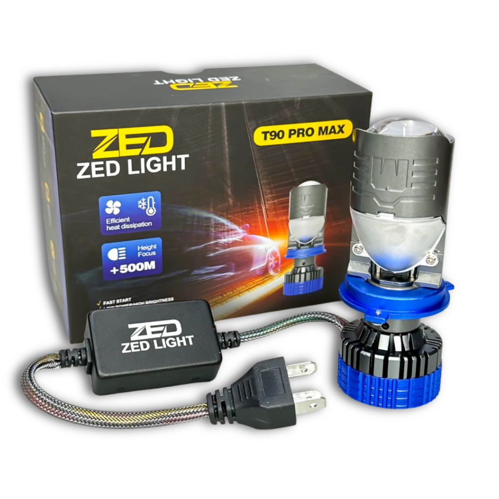 Đèn LED Pha Bi Cầu T90 PRO MAX ZED LIGHT - 90W H4 9 15V DC Bảo Hành 12 ...