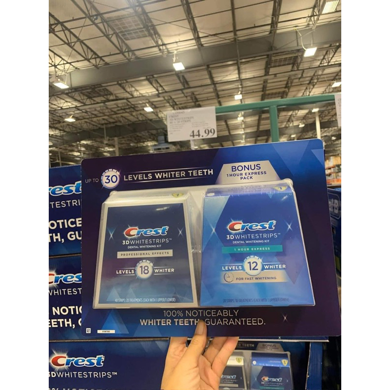 [HÀNG NỘI ĐỊA MỸ COSTCO] SET DÁN TRẮNG RĂNG CREST 3D WHITE - 60 miếng ...