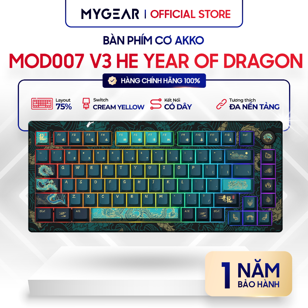 Bàn Phím Cơ Gaming - AKKO MOD007 v3 HE Year Of Dragon (Hotswap / RGB ...