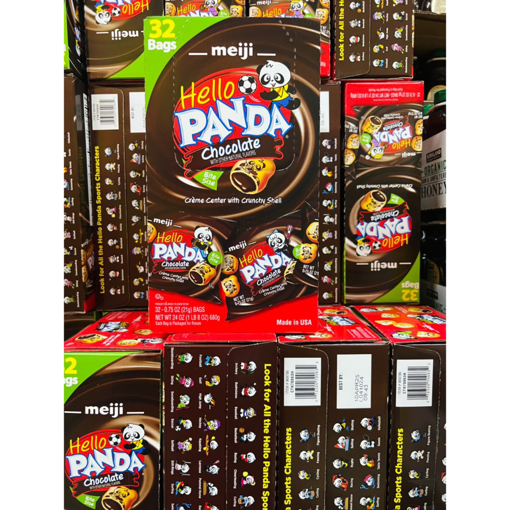 Bánh gấu Meiji Hello Panda Chocolate - Mỹ 32 gói | Shopee Việt Nam