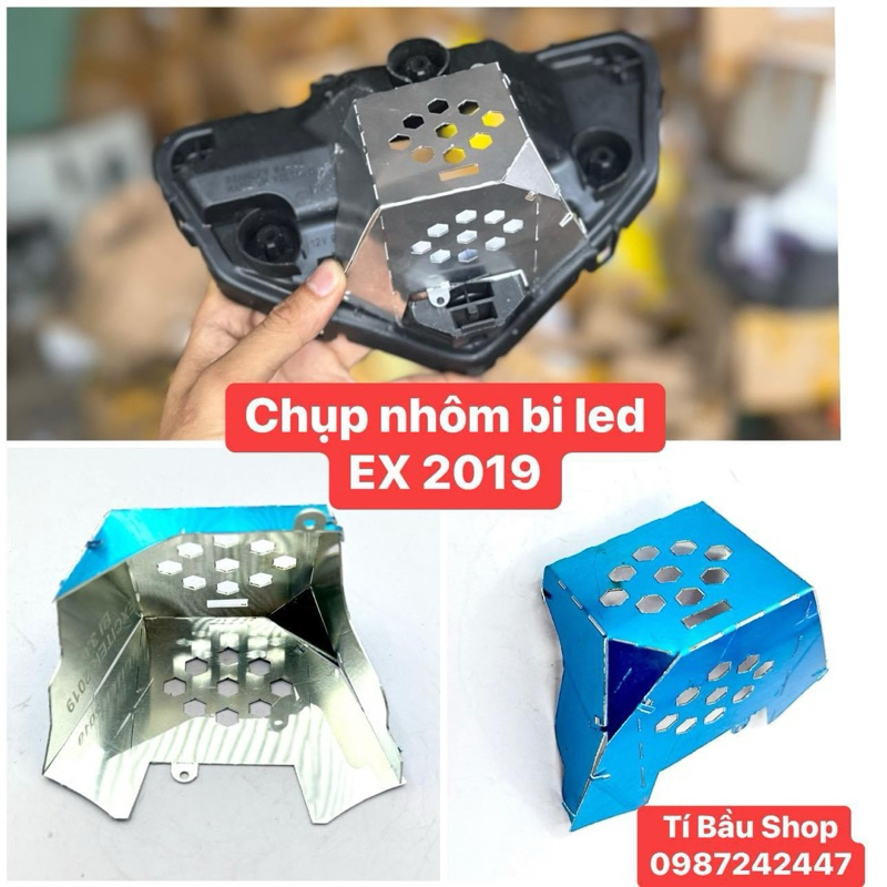 Chụp nhôm dùng chế bi Led cho EX 2019 ( 1 cái chụp 3.0) | Shopee Việt Nam