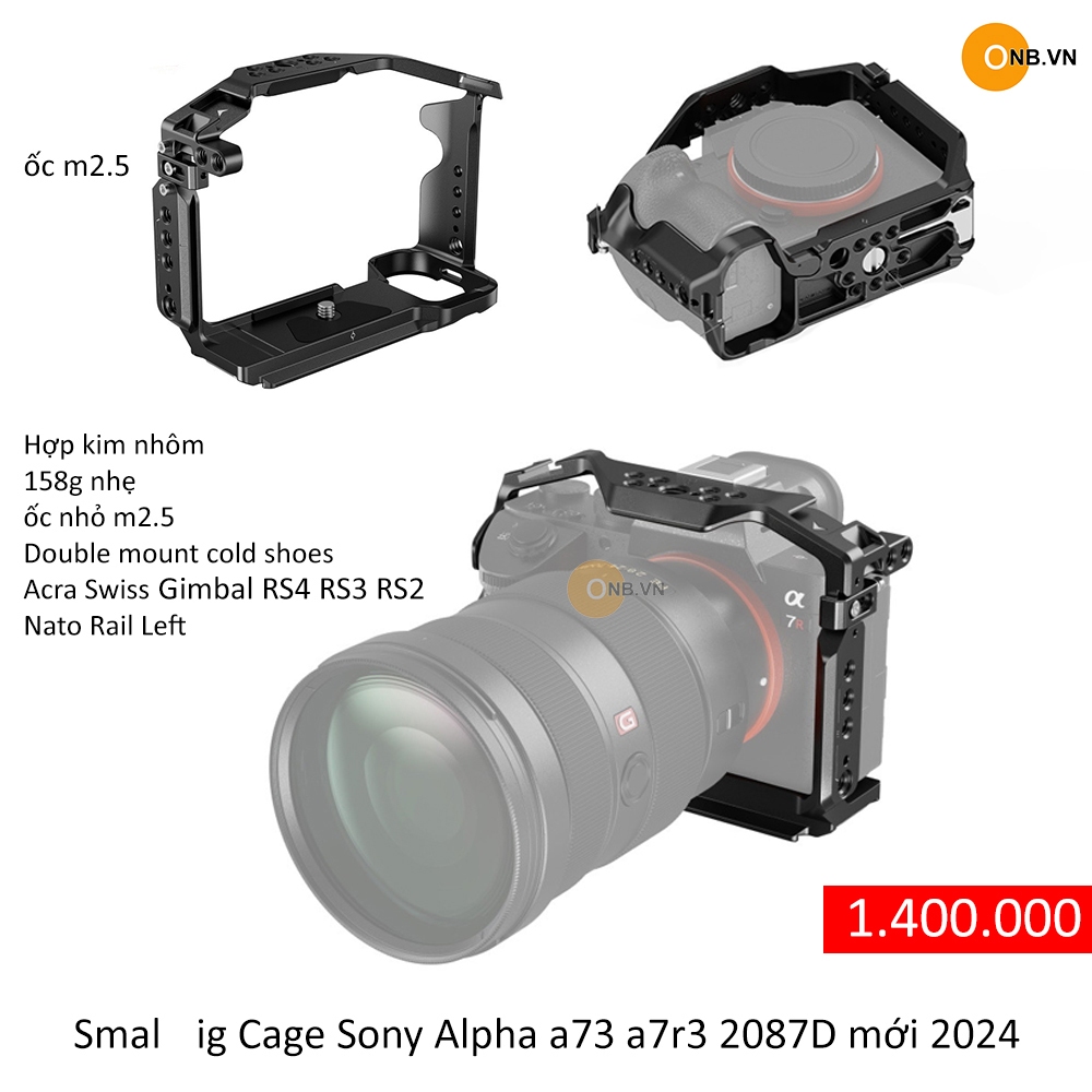 Small-Rig Cage Khung bảo vệ Sony Alpha a73 a7r3 2087d mới 2025 | Shopee ...