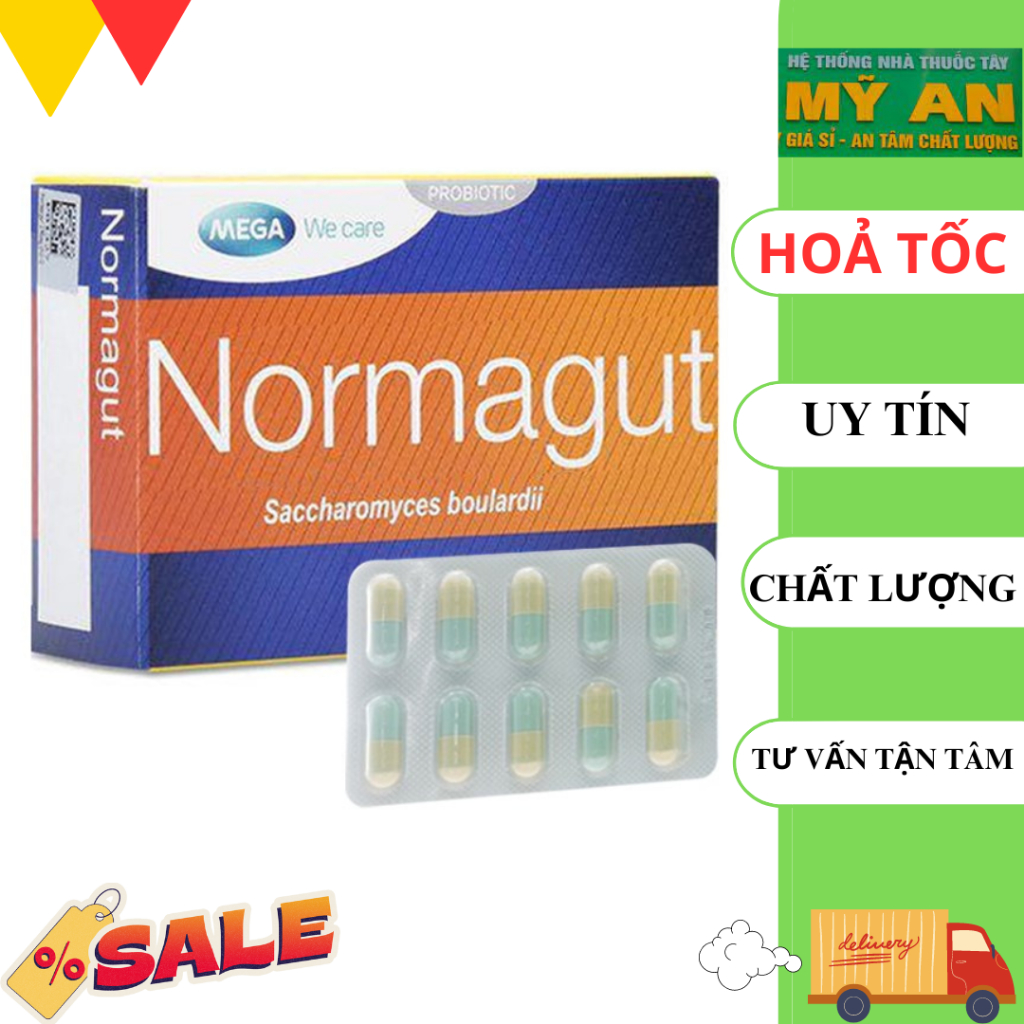 Normagut MEGA We care cân bằng hệ vi sinh đường ruột (3 vỉ x 10 viên ...