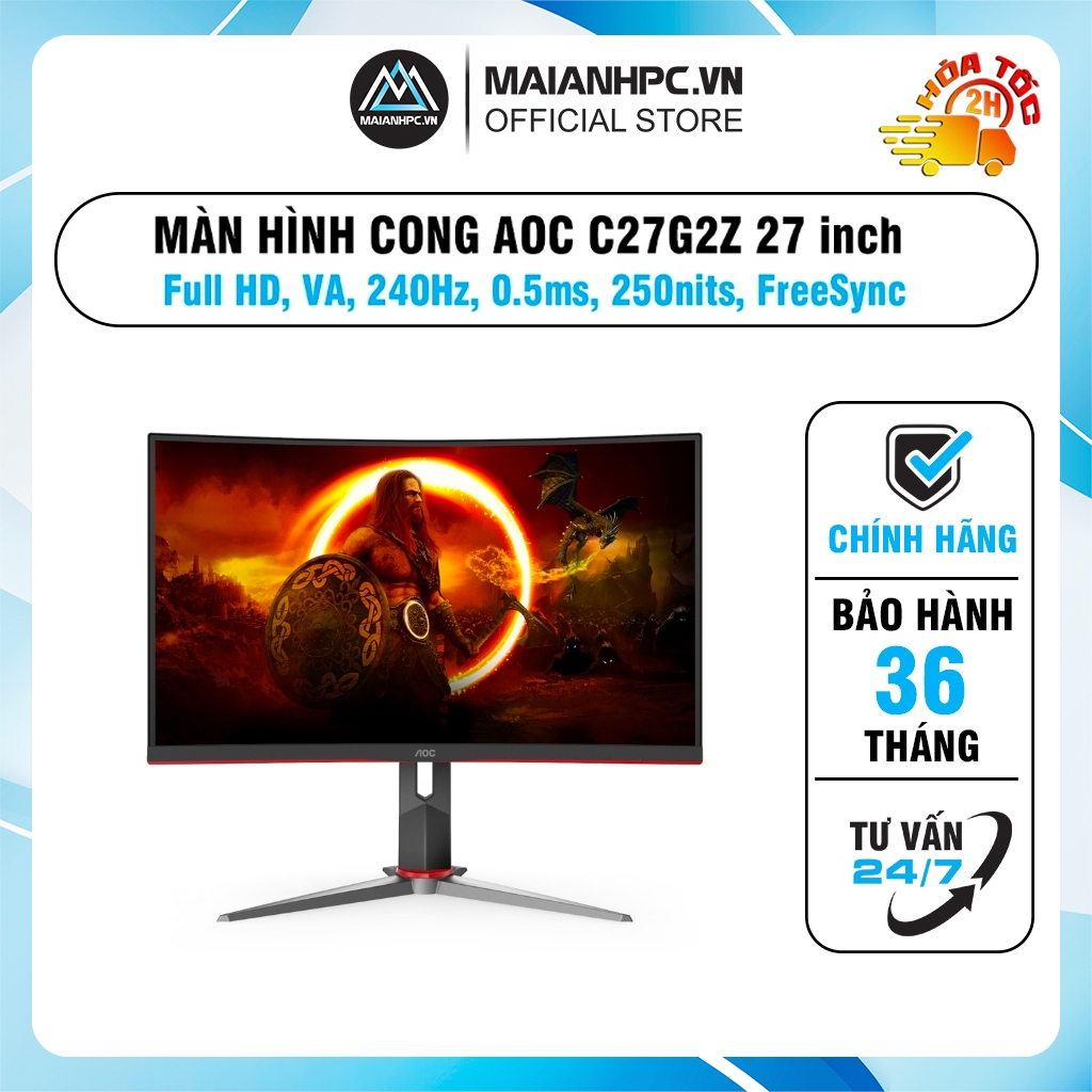 Màn hình Gaming AOC C27G2Z | 27 inch, Full HD, VA, 240Hz, 0.5ms ...