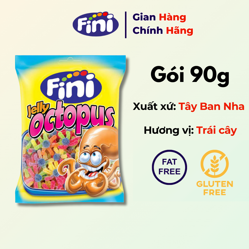 Kẹo dẻo Fini Jelly Octopus Bạch Tuộc 90g | Shopee Việt Nam