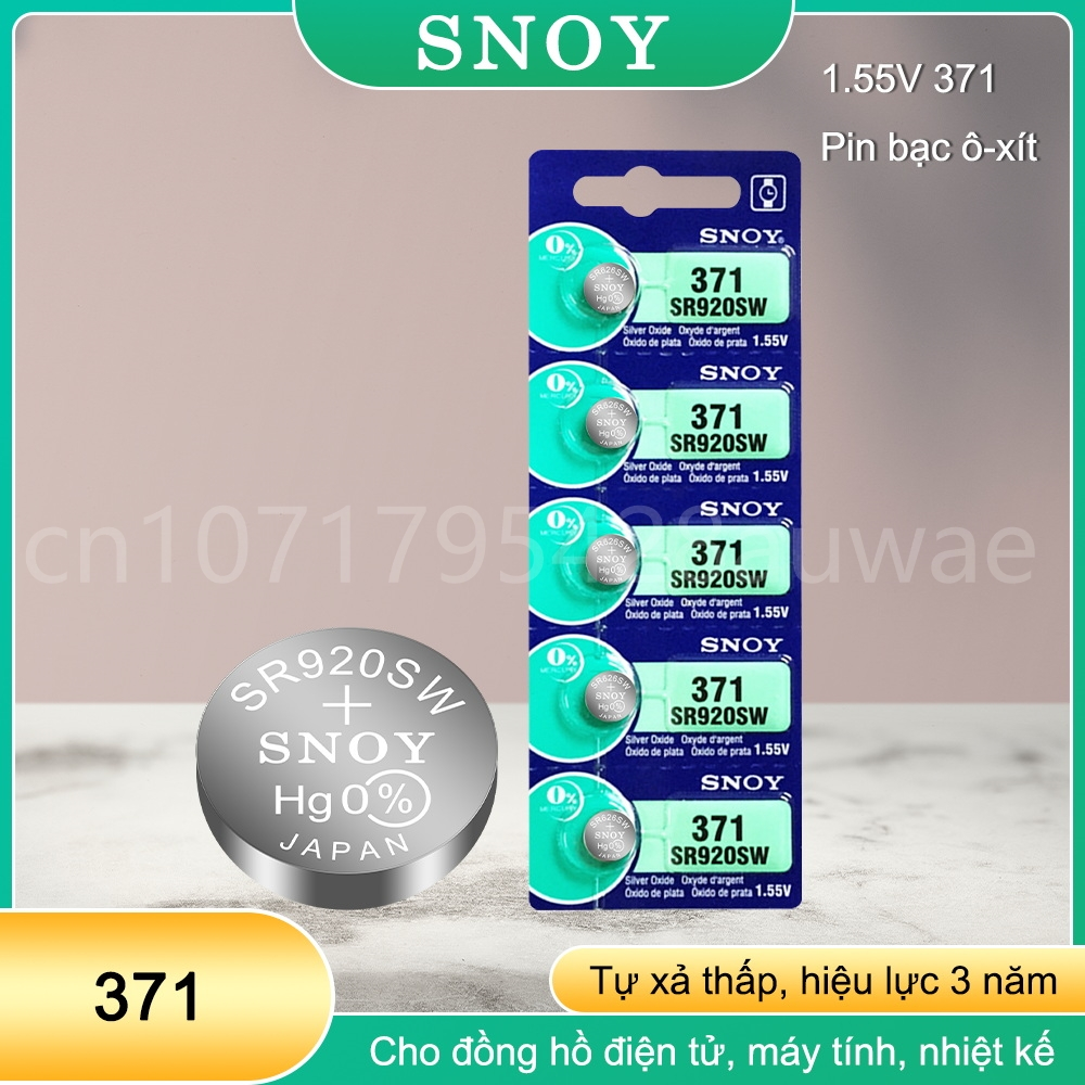 Vỉ 5 Viên Pin Đồng Hồ Sony 371 SR920SW AG6 | Shopee Việt Nam
