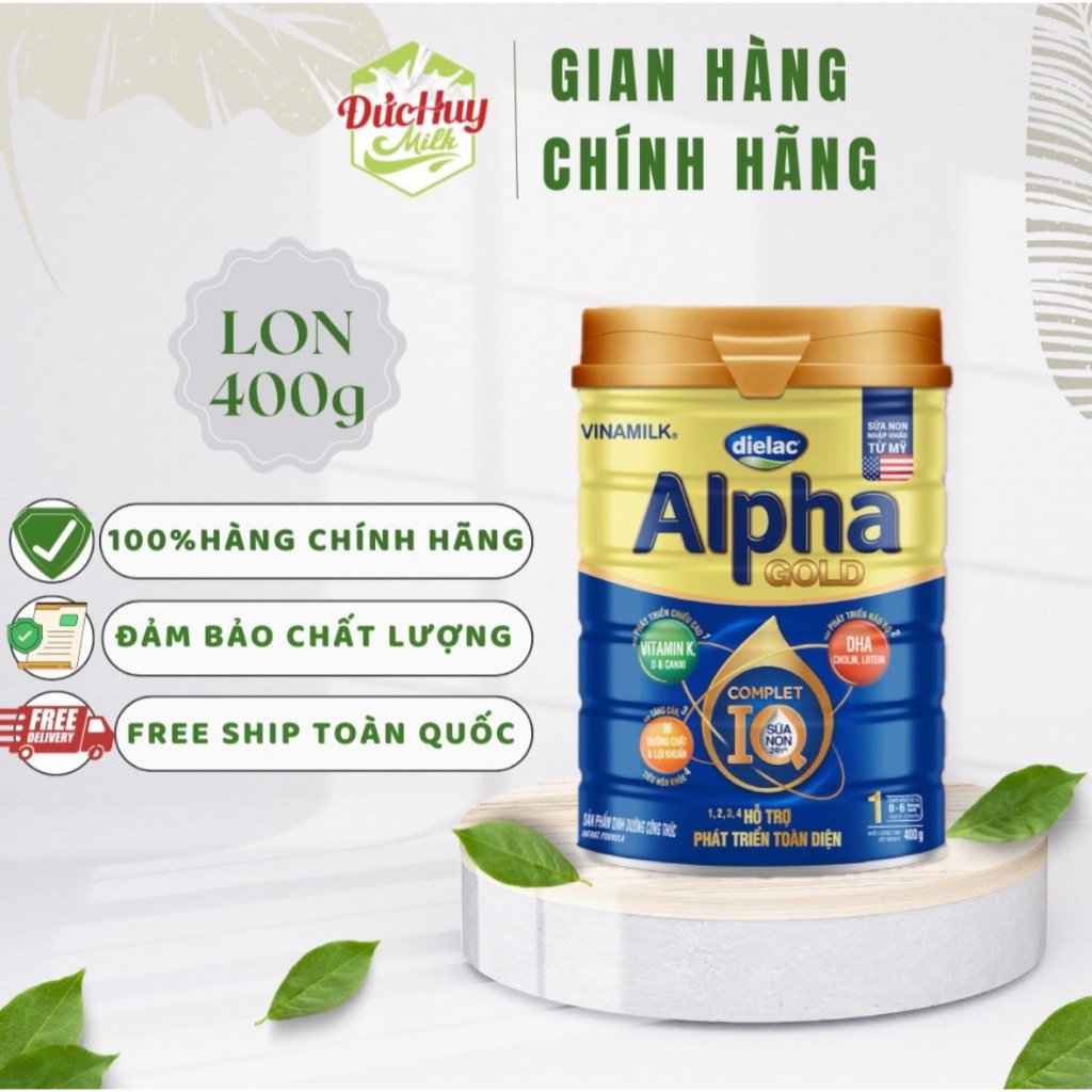 Sữa bột Vinamilk Dielac Alpha Gold 1,2,3,4 Lon từ 900_1.5kg | Shopee Việt Nam