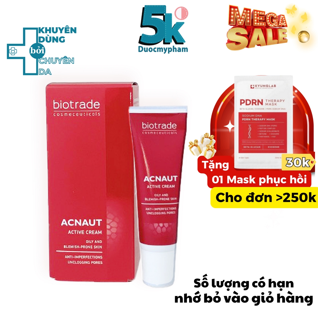 Kem chấm mụn Biotrade Acnaut Active Cream - giảm mụn trắng sáng da giảm ...