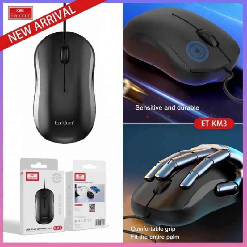 Chuột có dây nhỏ gọn Earldom ET KM3 | Shopee Việt Nam