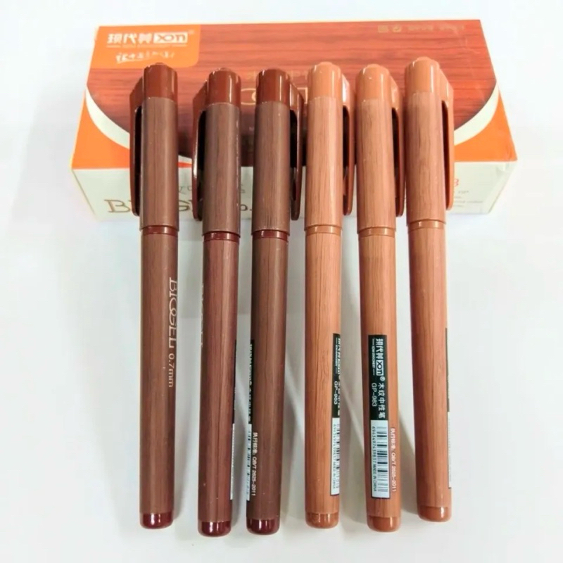 Bút Bi Nước- Bút Ký Vân Gỗ Biogel GP983 ngòi 0.7mm | Shopee Việt Nam