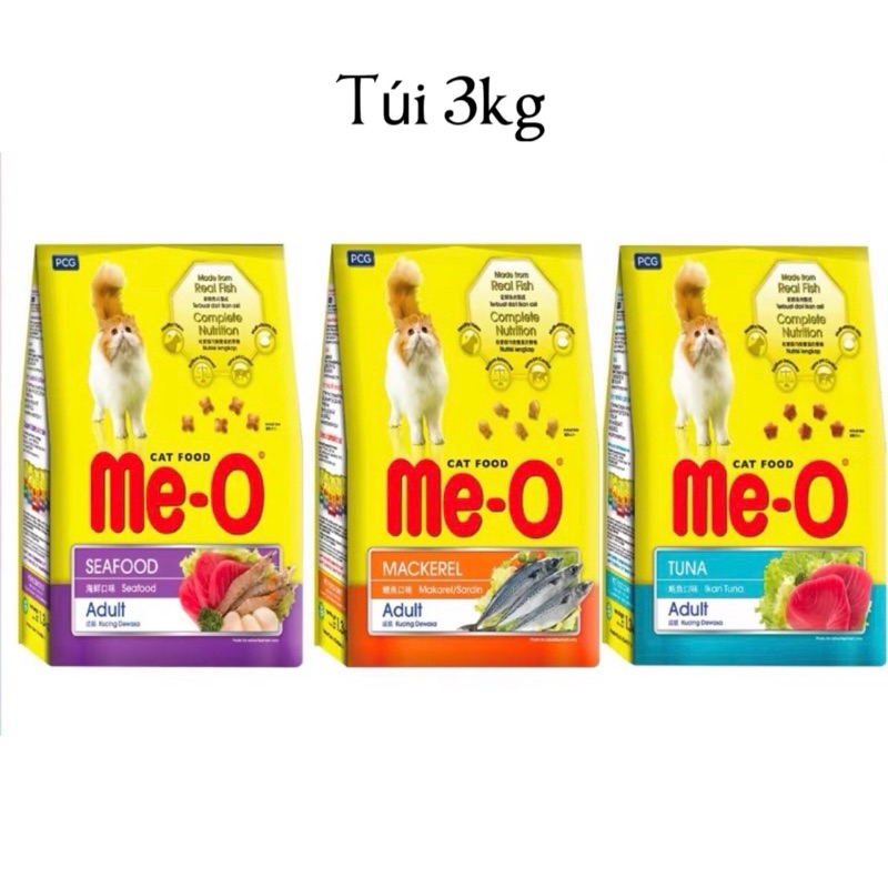 Hạt cho mèo Me-o-gói 3kg- giúp tăng cường hệ thống miễn dịch,tiêu hóa ...