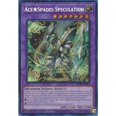 Thẻ bài yugioh chính hãng Ace Spades Speculation BLTR-En039 | Shopee ...