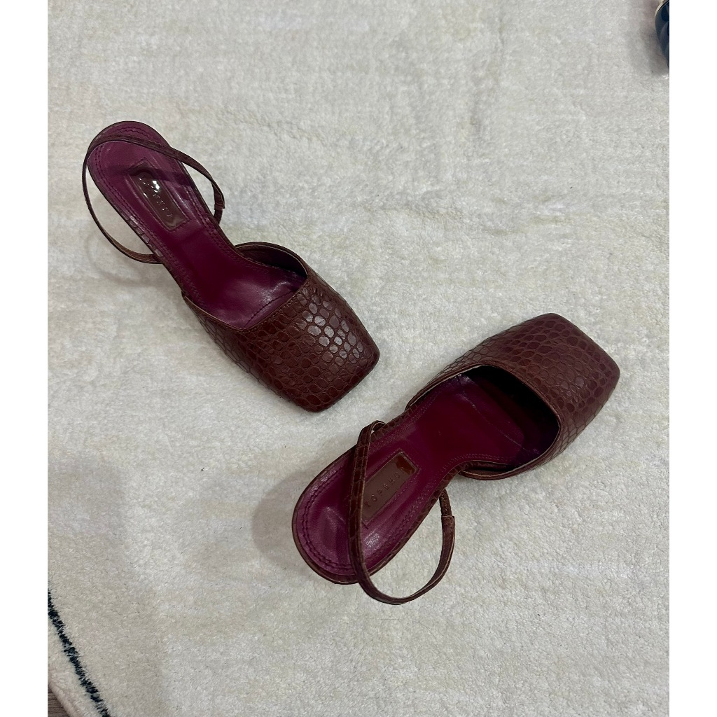 Slingback Topshop-giày cao gót quai hậu (used) | Shopee Việt Nam
