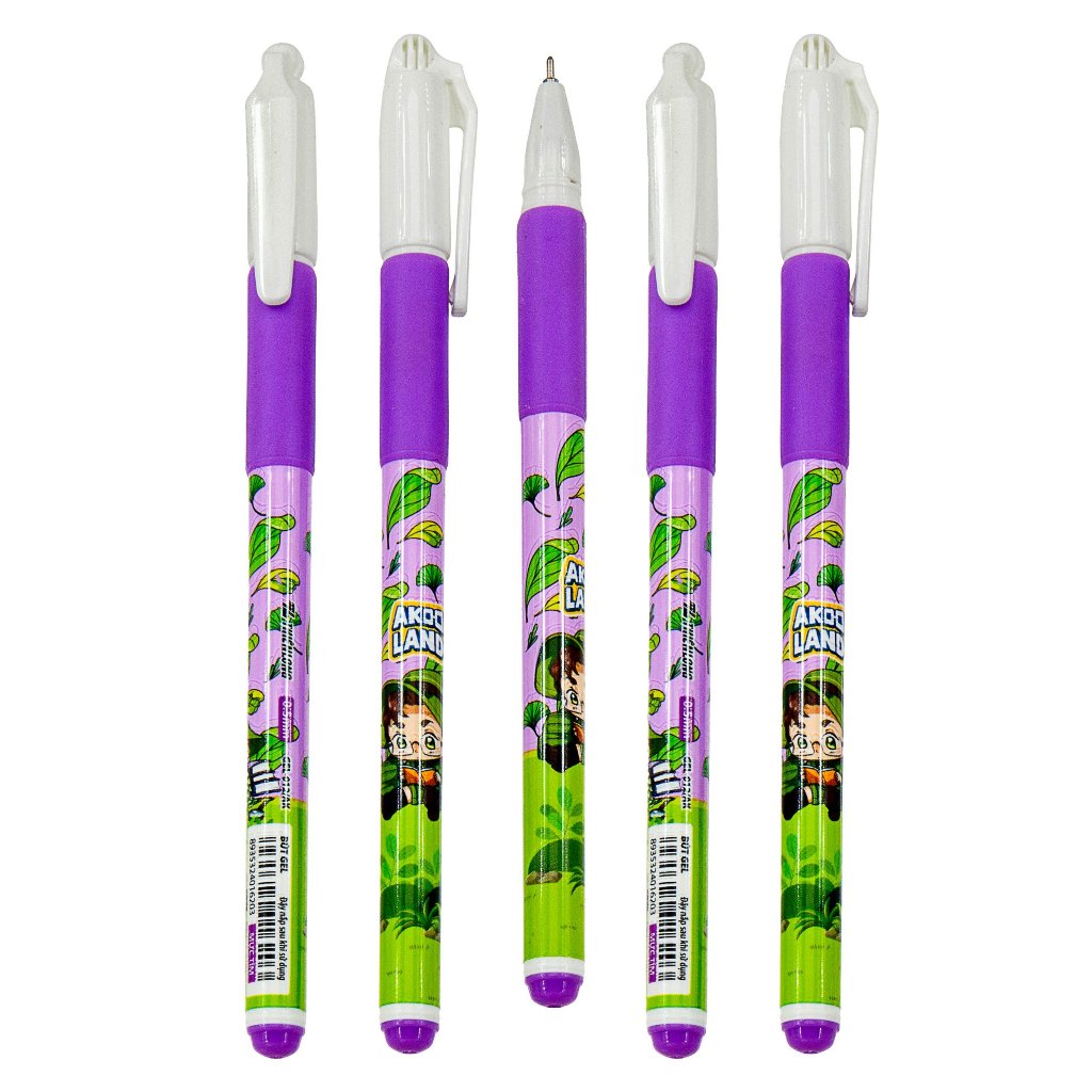 [COMBO 5 CÂY] Bút Gel Thiên Long AkooLand Gel-012/AK, Mực Tím, Nét Bút ...