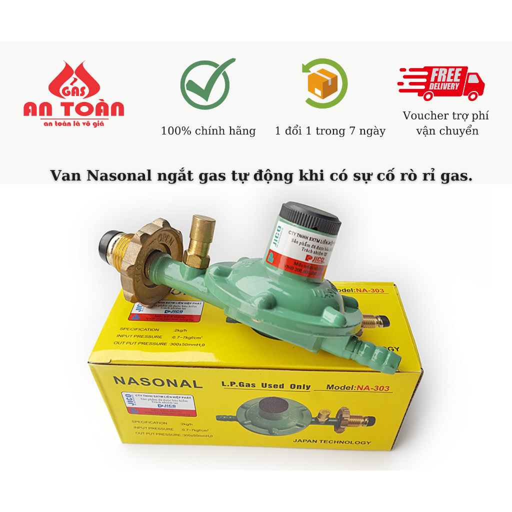 VAN GIÁ RẺ ĐIỀU ÁP NGẮT GAS TỰ ĐỘNG NASONAL NA-555, NA-666, bảo hành ...