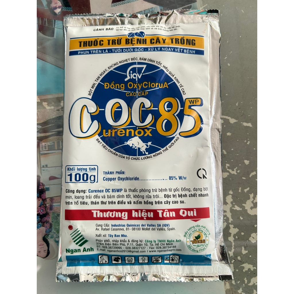 Coc 85 - 100g ( Công ty Ngân Anh) - Phòng trừ bệnh nấm hồng, thán thư ...