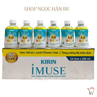 Thùng 24 chai nước uống Kirin Imuse vị sữa chua và chanh 280ml | Shopee Việt Nam