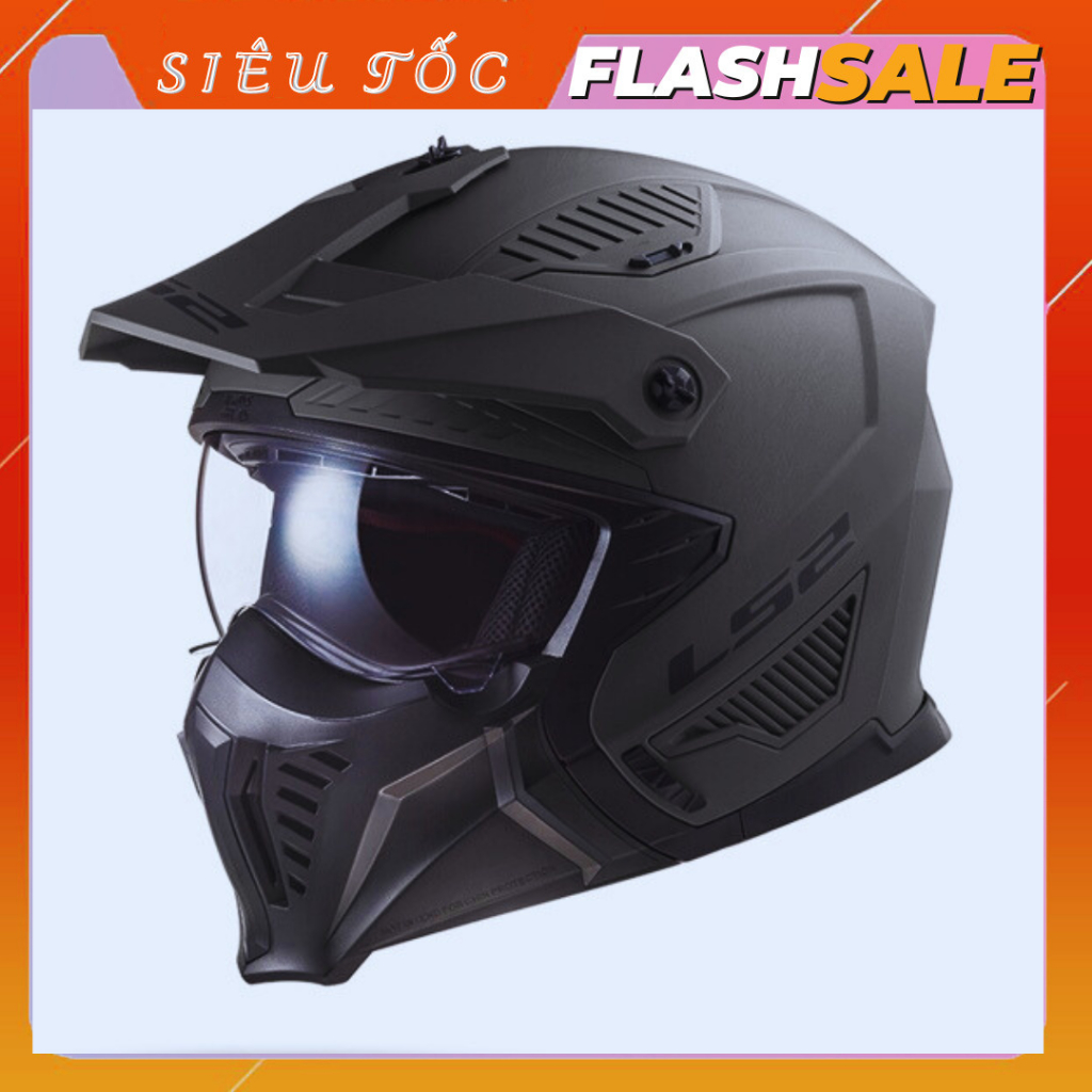 Nón Bảo Hiểm Fullface Tháo Hàm LS2 606 Solid Nardo Grey Chính Hãng, Mũ ...