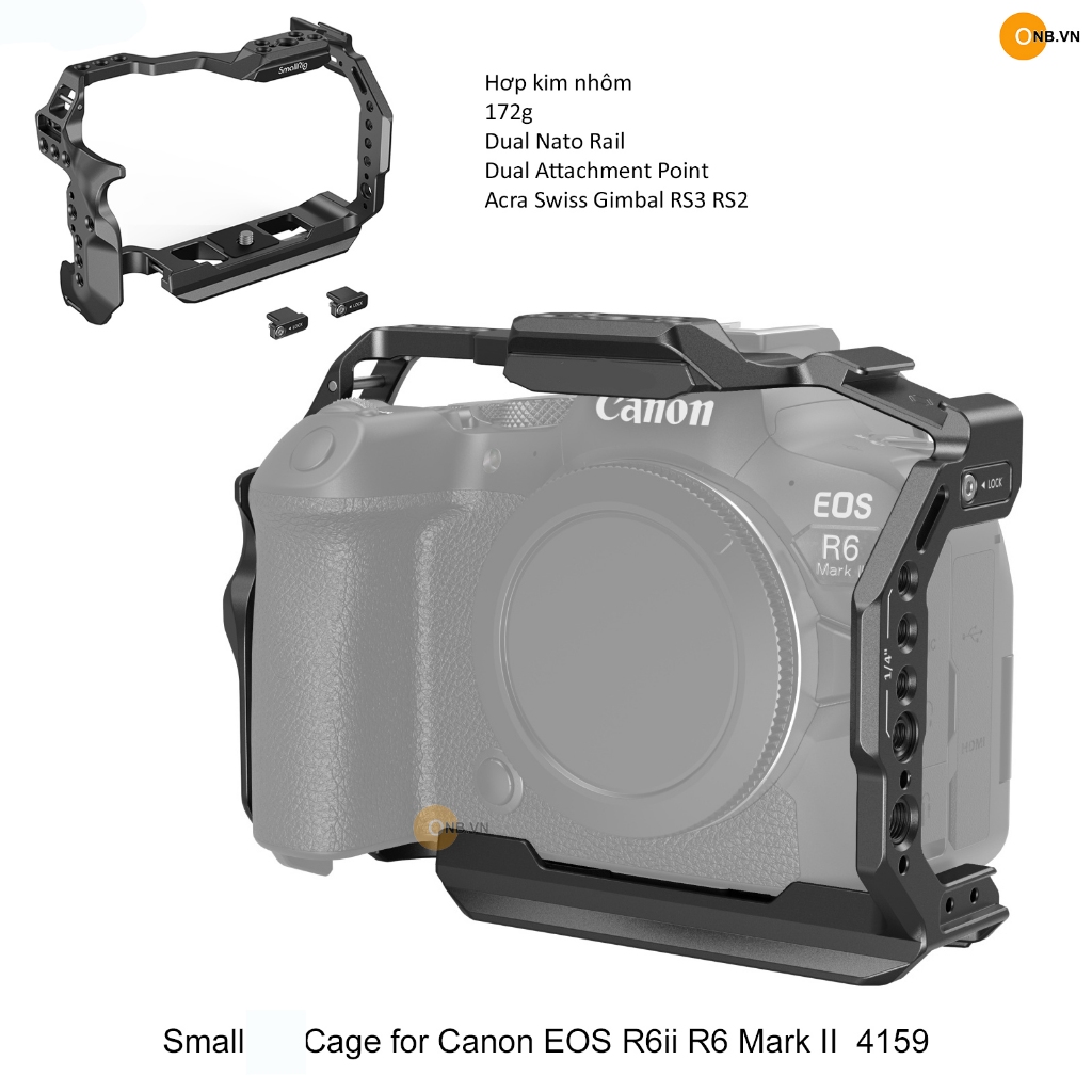 Small -Rig Cage Khung bảo vệ Canon EOS R6ii 4159 | Shopee Việt Nam