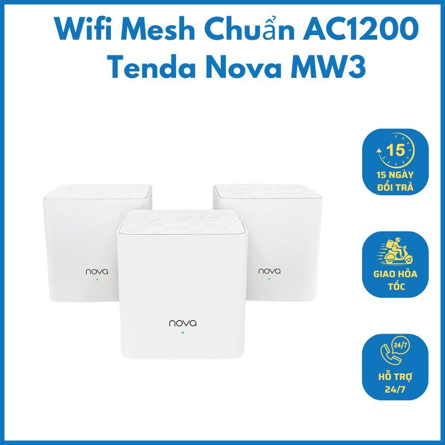Wifi Mesh Tenda Nova MW3 Hệ Thống Wifi Cho Gia Đình AC1200Mbps - Hàng ...