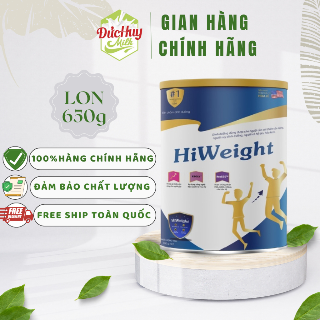 [Chính hãng] Sữa non tăng cân hiệu quả Hiweight hộp 650g (25/12/2025) + Kèm quà | Shopee Việt Nam