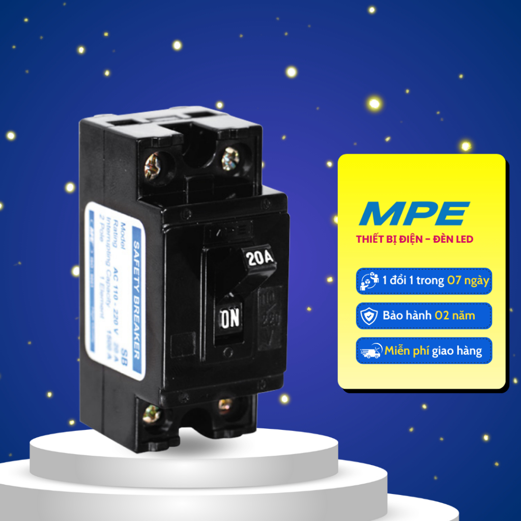 Cầu dao an toàn SB 10A-20A-30A-40A MPE Chính Hãng | Shopee Việt Nam