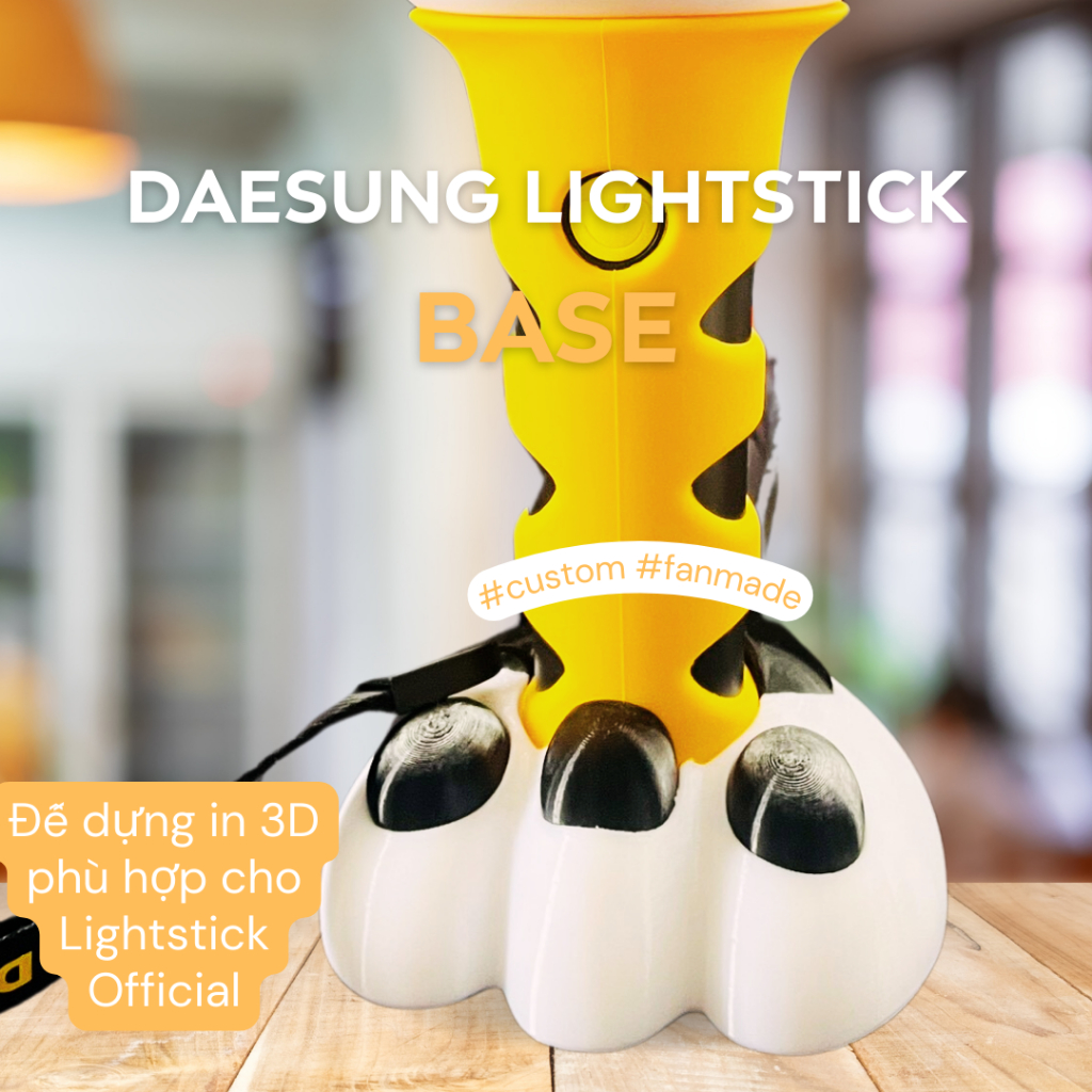 Chân đế trưng bày Gậy cổ vũ KPOP - Lightstick Daesung fanmade - In 3D ...