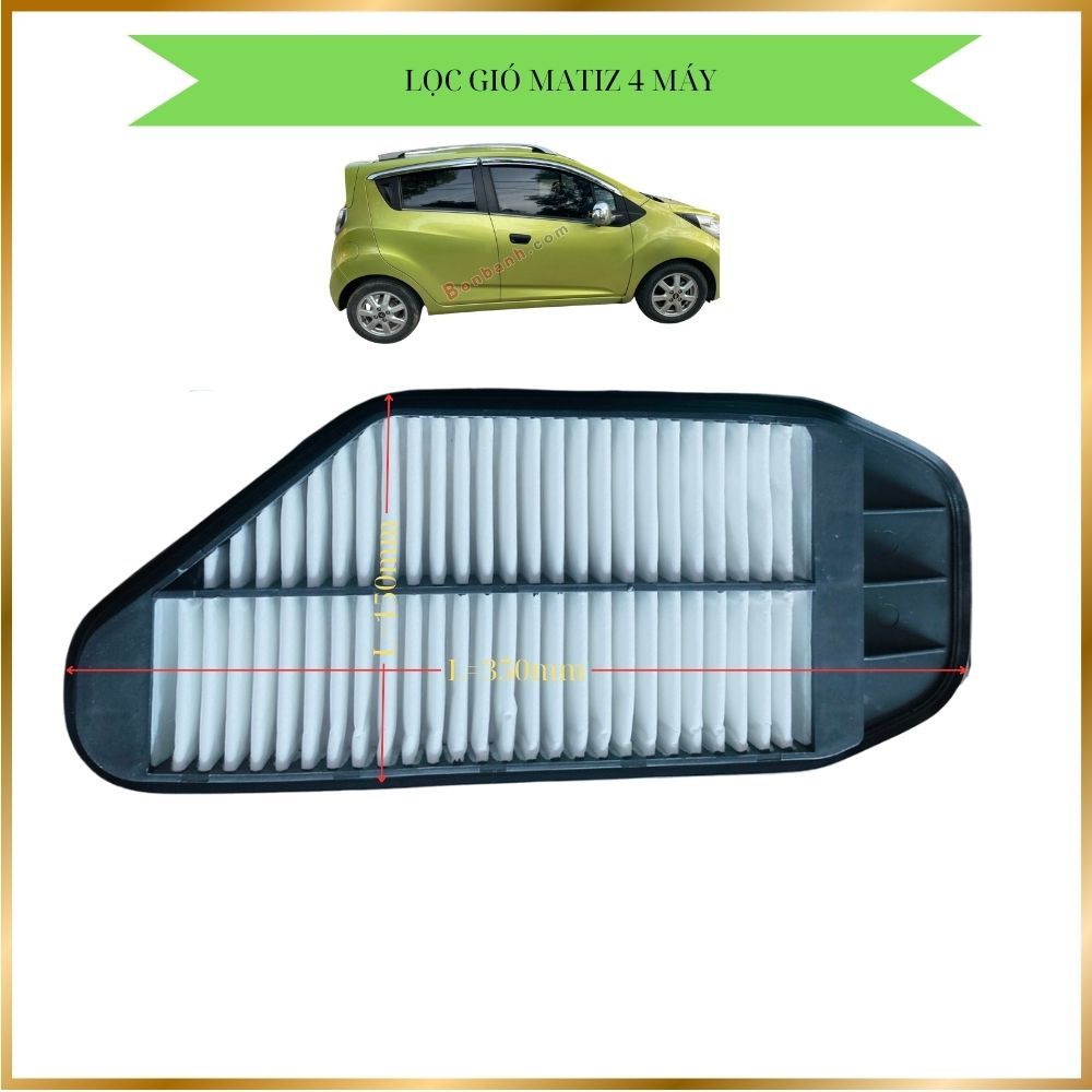 Lọc gió động cơ Matiz, Chevrolet Spark 11-17 (4 máy), Matiz, Spark 06-15 (3 máy) | Shopee Việt Nam