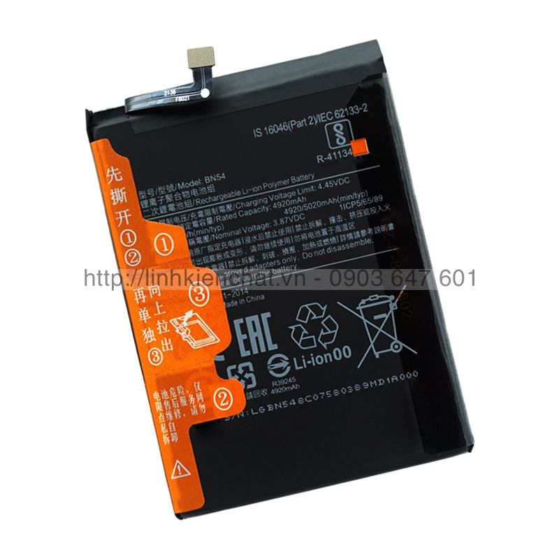Pin Xiaomi Redmi 9 M2004J19G M2004J19C BN54 5020mAh Zin - Hàng nhập ...