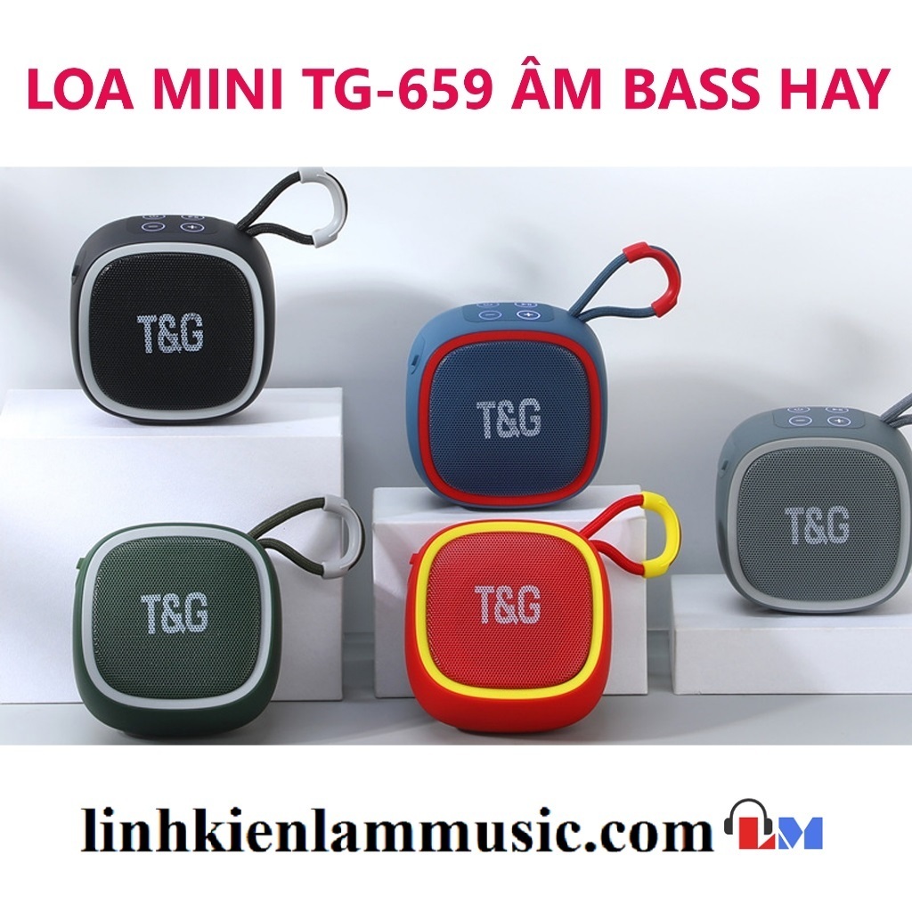 Loa Bluetooth Mini TG-659,Loa Không Dây Thiết Kế Nhỏ Gọn Sang Trọng Nghe Nhạc Hay Có Móc Treo ...