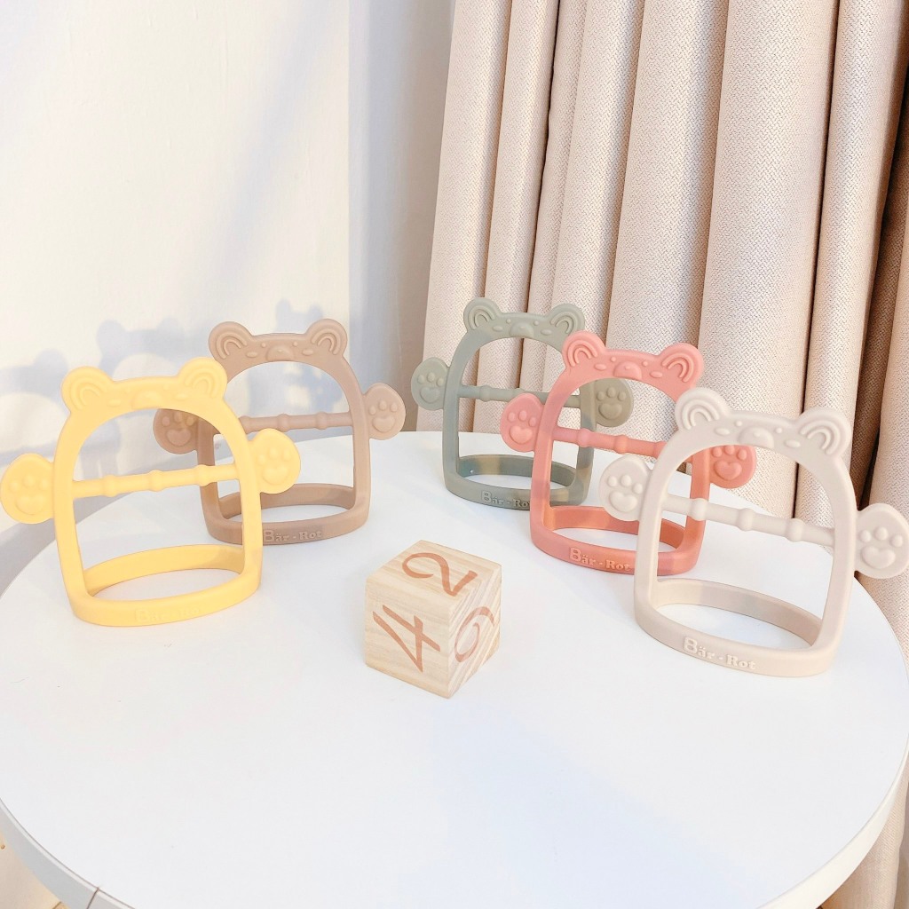 Bar-rot Gặm Nướu Silicone Hình Gấu Dẹt Cao Cấp Kèm Hộp Đựng Chính Hãng ...