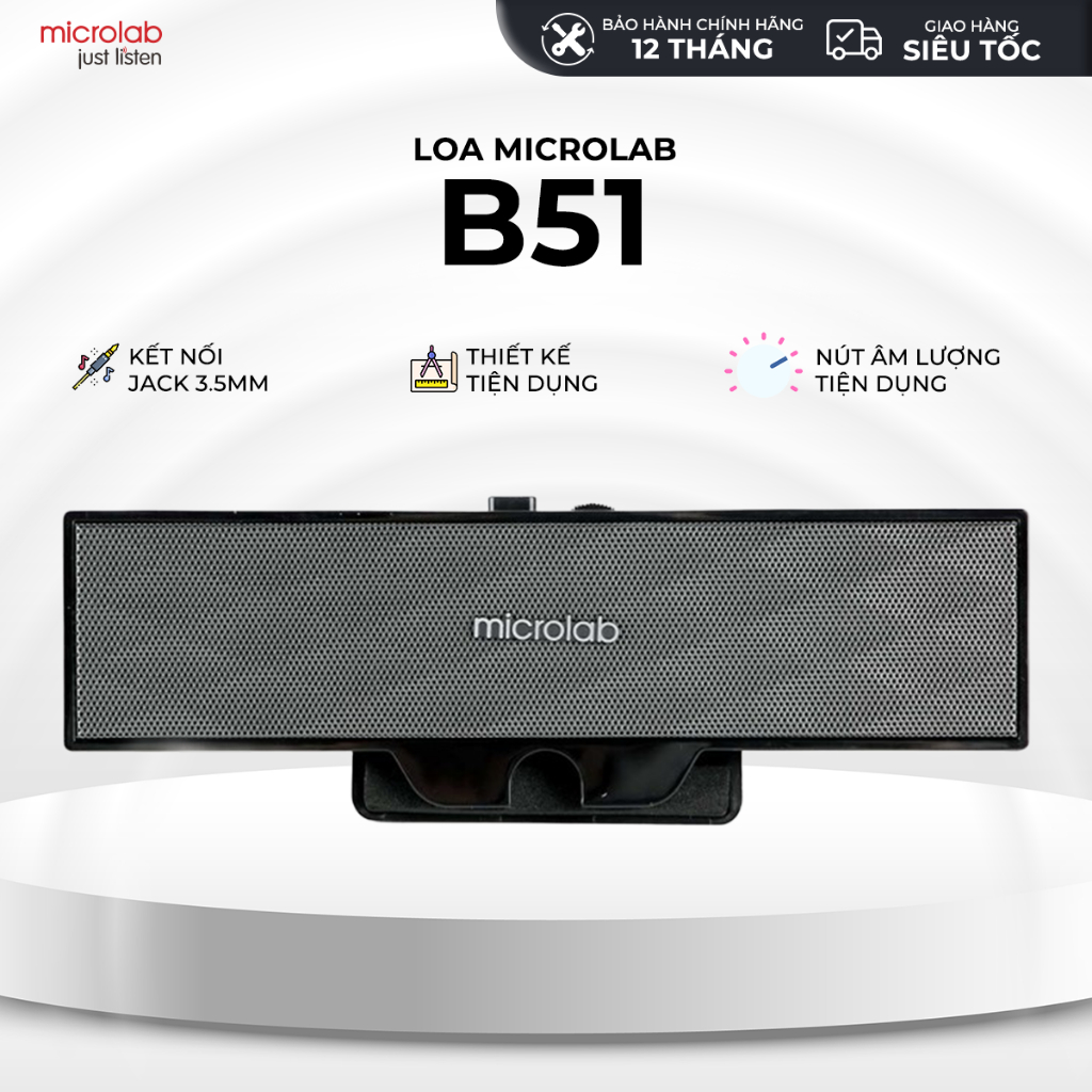 Loa Vi Tính Bluetooth Microlab B51 2.0, Công Suất 4W - Hàng Chính Hãng | Shopee Việt Nam