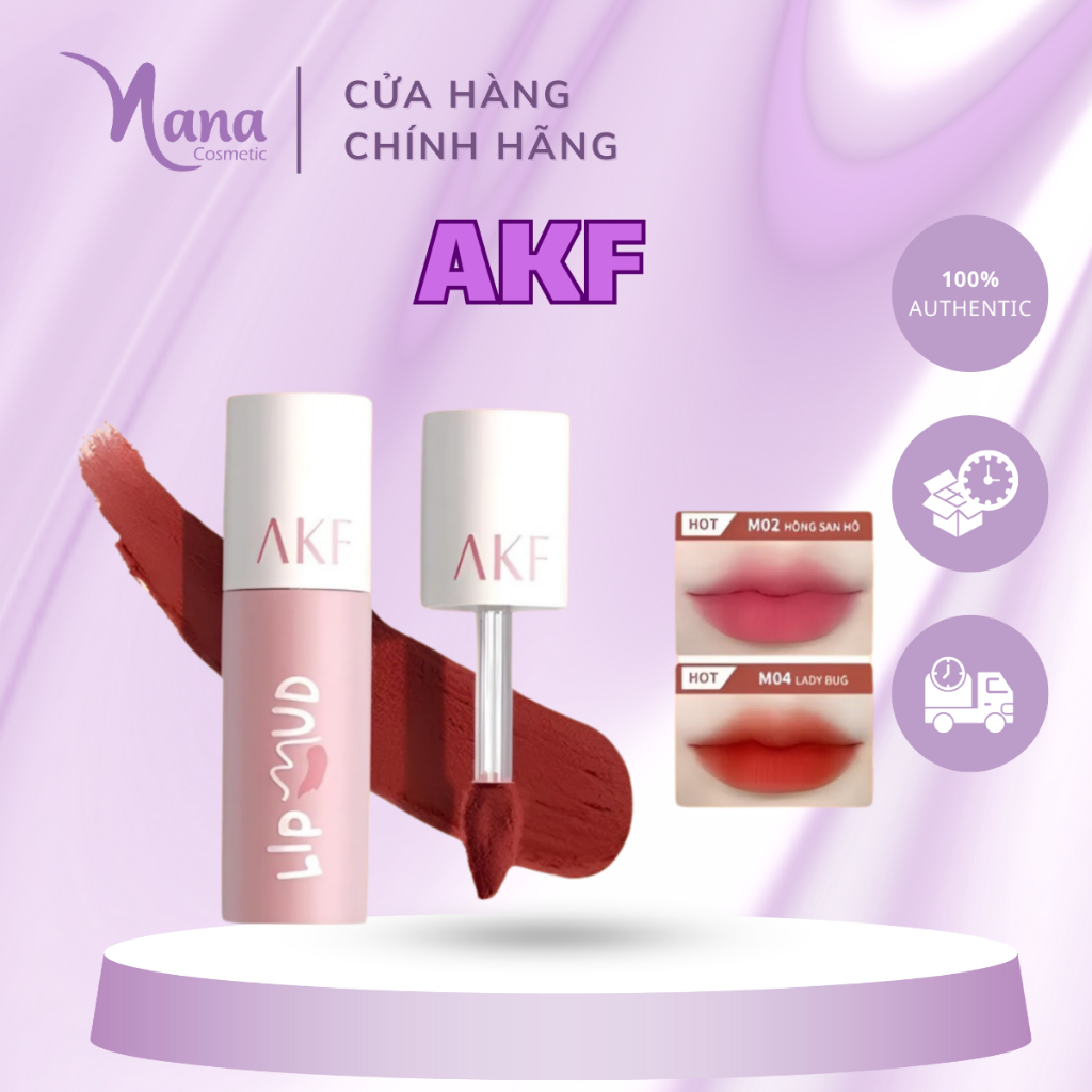 AKF - Son Kem Lì AKF Mềm Mịn Như Nhung Không Lộ Vân Môi Lâu Trôi ...
