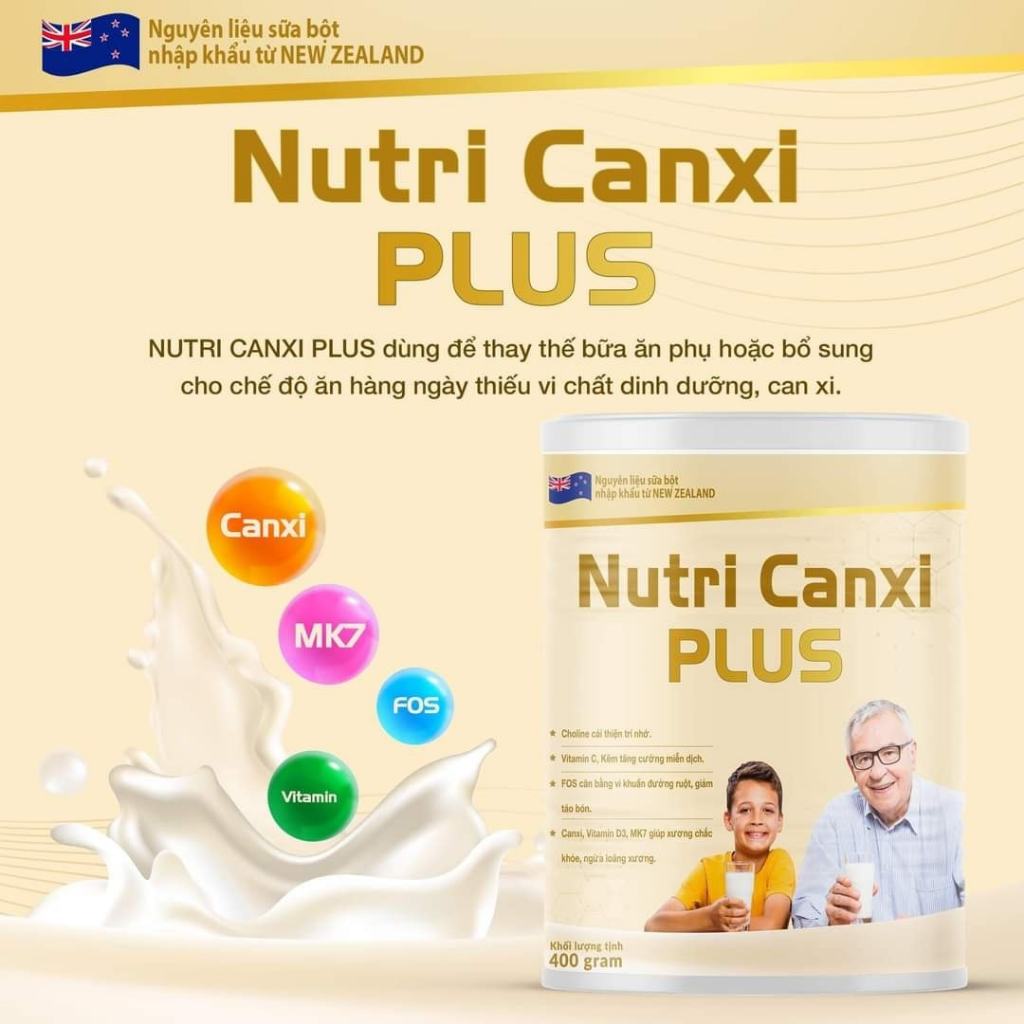 Sữa Canxi cho người già trẻ em DOCTOR NUTRI Canxi bổ sung dinh dưỡng hỗ trợ xương khớp, giảm táo ...
