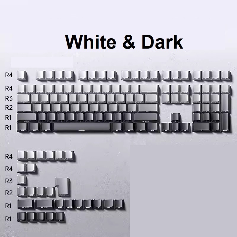 Keycap Polar Day, nhựa PBT, Cherry profile, kiểu in Doubleshot Ninja ...