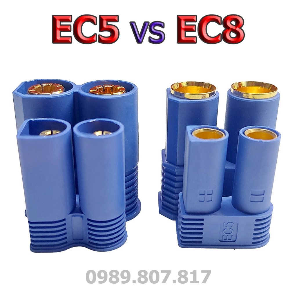 [HCM] - Jack EC5 EC8 Connector Plug nối nguồn điện cho thiết bị điện công suất lớn, ESC Motor ...