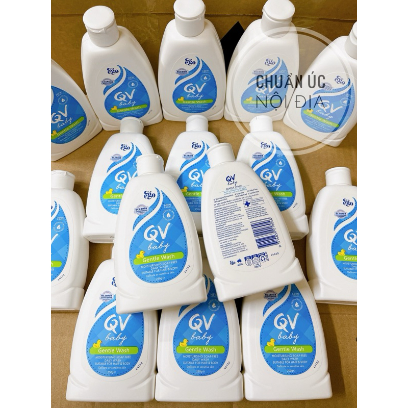 [T9/2026] Sữa tắm cho bé bị rôm sảy và viêm da cơ địa Ego QV Baby Wash của Úc ( chai 250gr ...